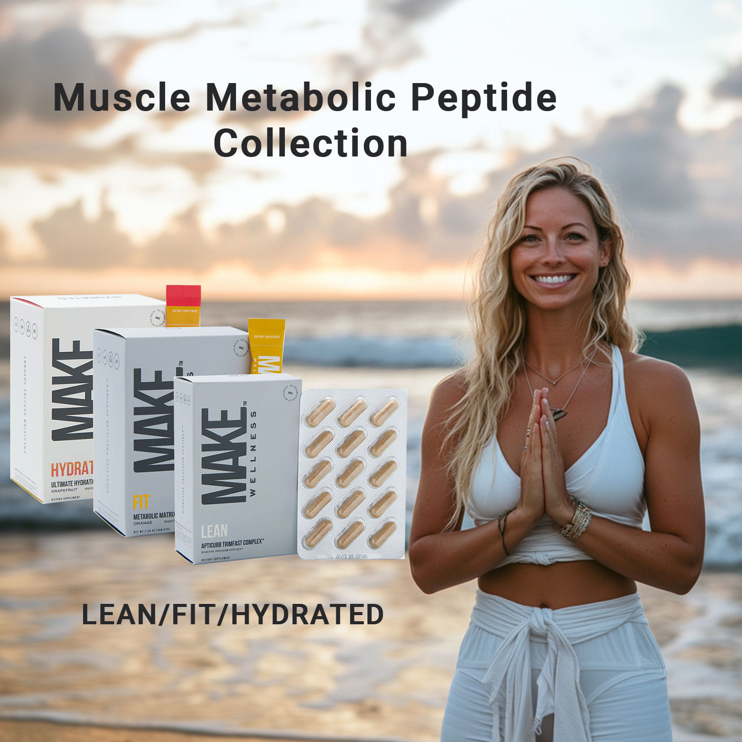 Muscle Metabolic Peptide Collection by Make Wellness - MAKE Wellness Plant Based Bio Active Peptides